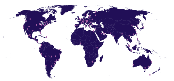 Network Map - CacheFly Content Delivery Network
